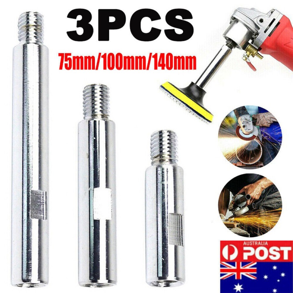 3X Angle Grinder Adapter Rod Extension Rod M14 Adapter Rod Polishing ...