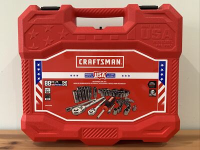 Craftsman USA 88 Piece SAE / Metric Socket Set Made in Texas USA ...