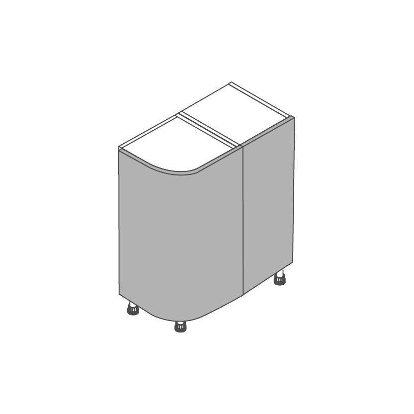 Lucente Gloss Pale Cream Handleless Complete Kitchen Base, Wall, Drawer ...