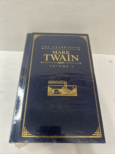 Vtg 1979 The Unabridged Mark Twain book Vol. 2 Leather Samuel Clemens ...