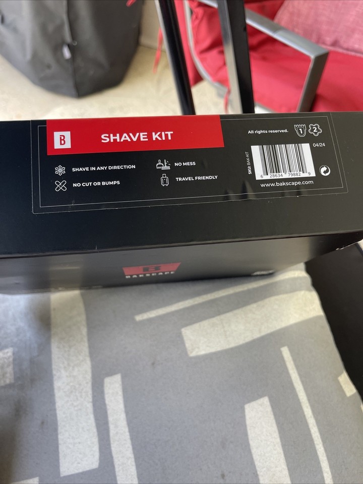 NEW Bakscape Men's Shave Kit BAK-KIT Bak Shaver | BAK Stick | Trimmer ...