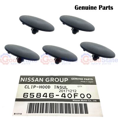 GENUINE Nissan Pathfinder R51M R52 WD21 Bonnet Hood Insulator Clip x 5 ...
