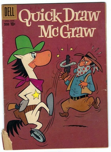 RARE 1960 #2 QUICK DRAW MCGRAW SILVER AGE VINTAGE DELL COMIC BOOK ...