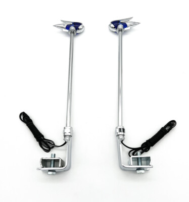 Pair Vintage Style Blue Lighted Fender Guides For Cars / Trucks | eBay