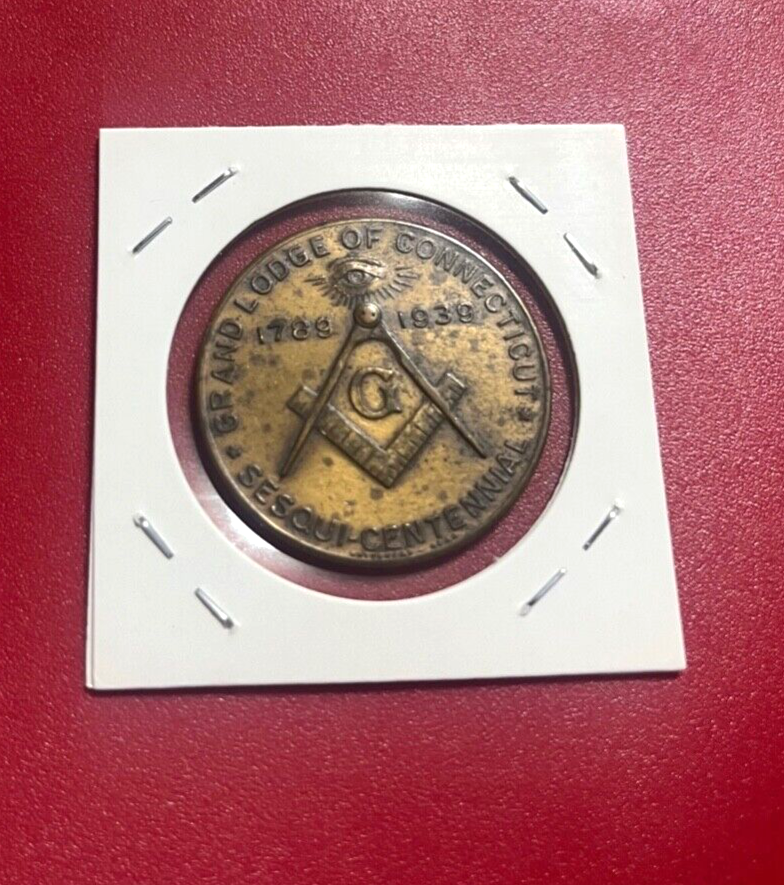 1939 MASON LODGE OF CONNECTICUT MASONIC TOKEN | eBay UK