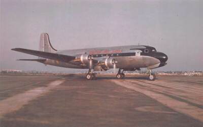 Airline Postcards United Airlines DC-4 | eBay