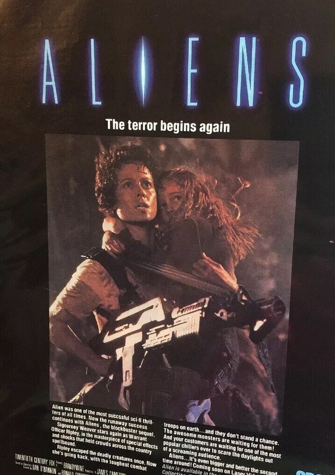 1987 ALIENS Movie Promo Print Ad Excellent Color (MH212) | eBay