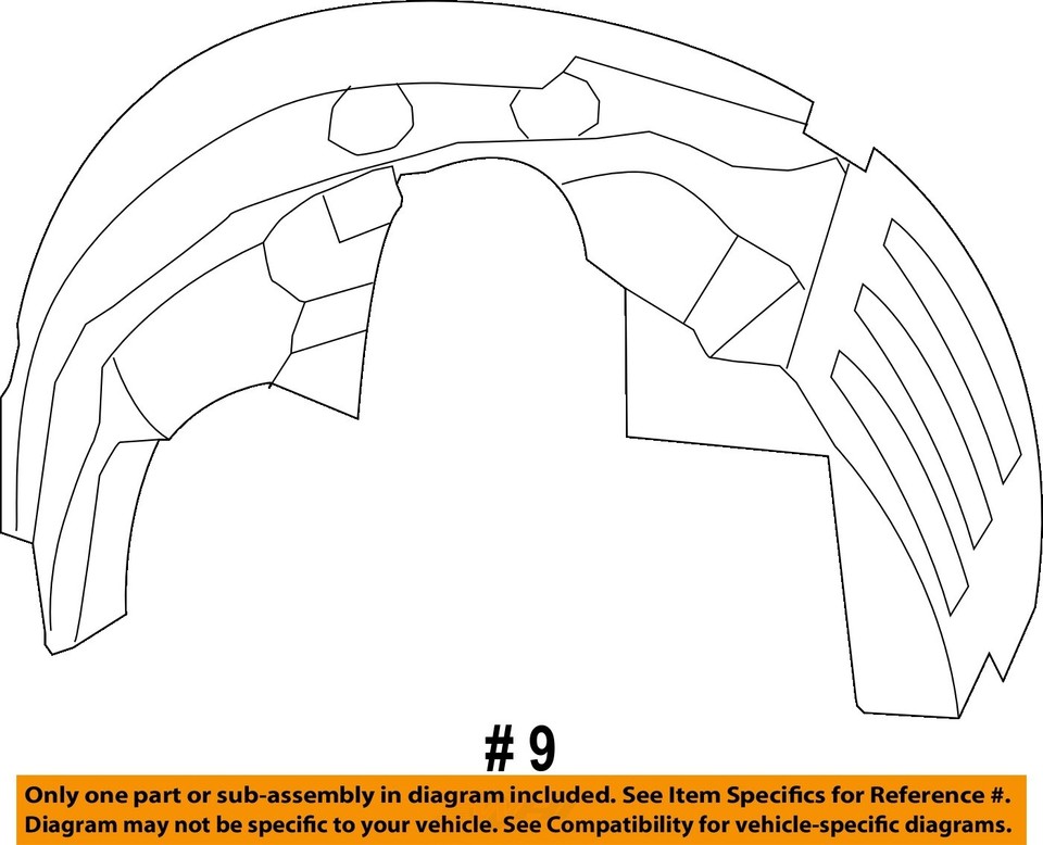 Dodge CHRYSLER OEM-Front Fender Liner Inner Splash Shield Guard Right ...