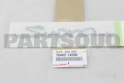 7544214280 Genuine Toyota PLATE, BACK DOOR NAME, NO.2 75442-14280 | eBay