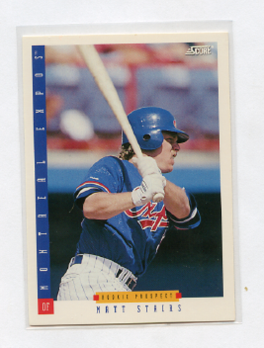 1993 SCORE ROOKIE PROSPECT # 232 MATT STAIRS , EXPOS | eBay