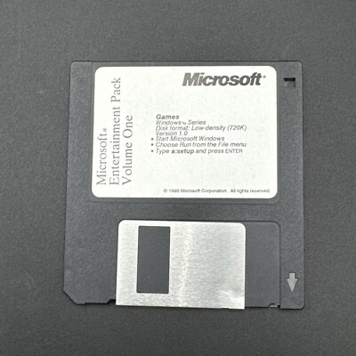 PC Game - Microsoft Entertainment Pack Volume 1 - 1.0 3.5" Windows Disk ...