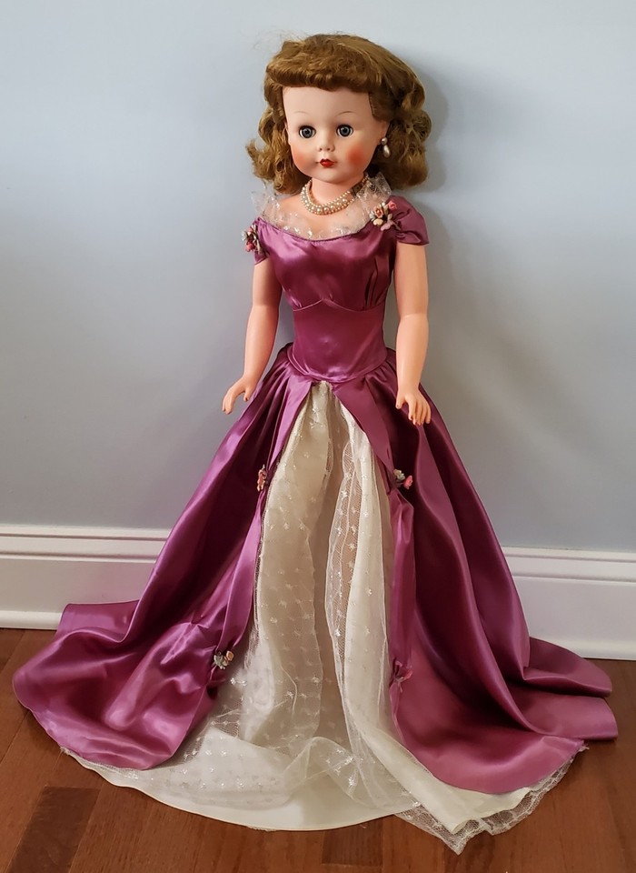 Rare Vintage 1950's DELUXE PREMIUM 28" 30" TALL SWEET ANN GAIL Doll Red ...