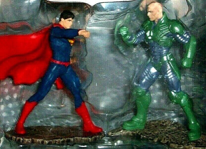 SUPERMAN VS LEX LUTHOR Justice League Action Figure Bust 2-Pack DC ...