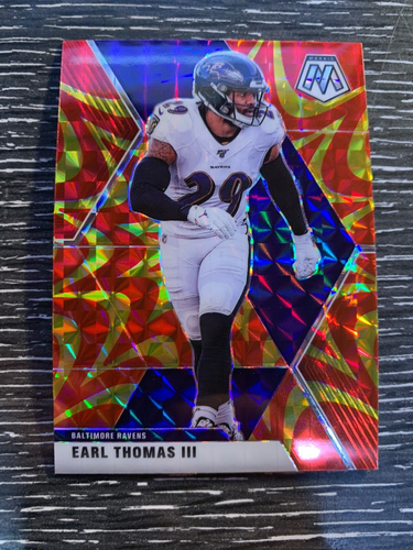 Earl Thomas III 2020 Panini Mosaic Yellow Red Reactive Prizm #25 ...