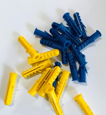 10pc Nylon Wall Plugs Plastic Expandable Plugs 5 6 7 8 10 12mm Quality ...