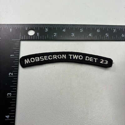 US Navy Mobile Security Squadron MOBSECRON TWO DET 23 Tab Patch (Rocker ...