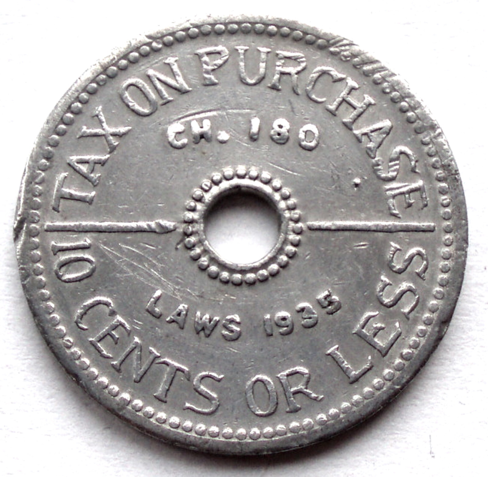 US, WASHINGTON TAX COMMISSION 1935 Token 23mm 1g Al. ZZ4.6 | eBay