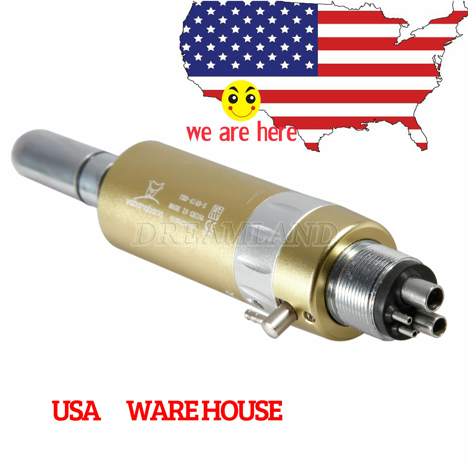 10*NSK Style Slow Speed Latch Contra Angle Handpiece+10*Air Motor 4H ...