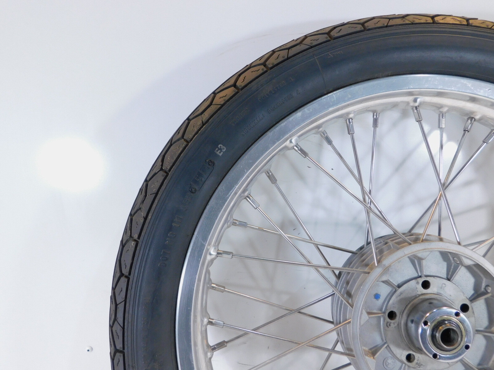 BMW Airhead R60 R75 R80 R100RT R100S Silver Front Spoked Wheel-Slightly ...