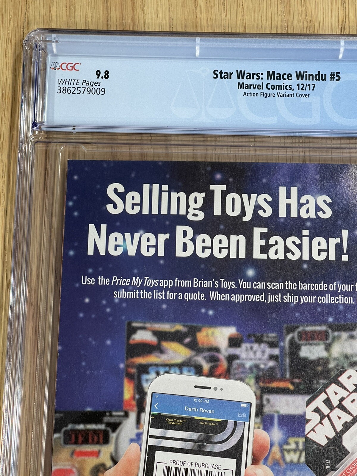 Star Wars Mace Windu #5 Action Figure Variant CGC 9.8 NM/M Key 1st ...