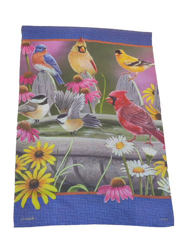 Carson Large Double Sided Garden Flag- Approx 26”x 38” Cardinals, Birds ...