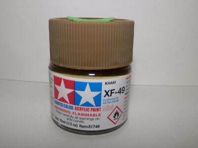 Tamiya Color Acrylic Paint Mini Khaki #XF-49 (10ml) NEW | eBay