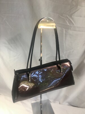 BEIJO “Uptown” Bronze/Purple patton leather Womens Handbag Purse | eBay