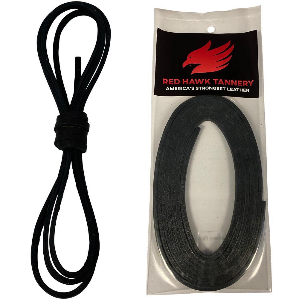 Red Hawk Tannery Baseball Glove Lace 1/4" x 72" Glove Relacing Lace ...