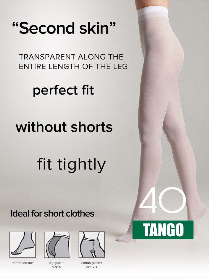 Conte TIGHTS Tango 40 Den | Classic Sheer-to-Waist Pantyhose, Satin ...