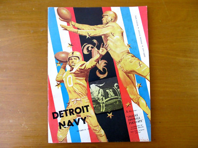 vintage Detriot Vs Navy October 20, 1961 Football program | eBay