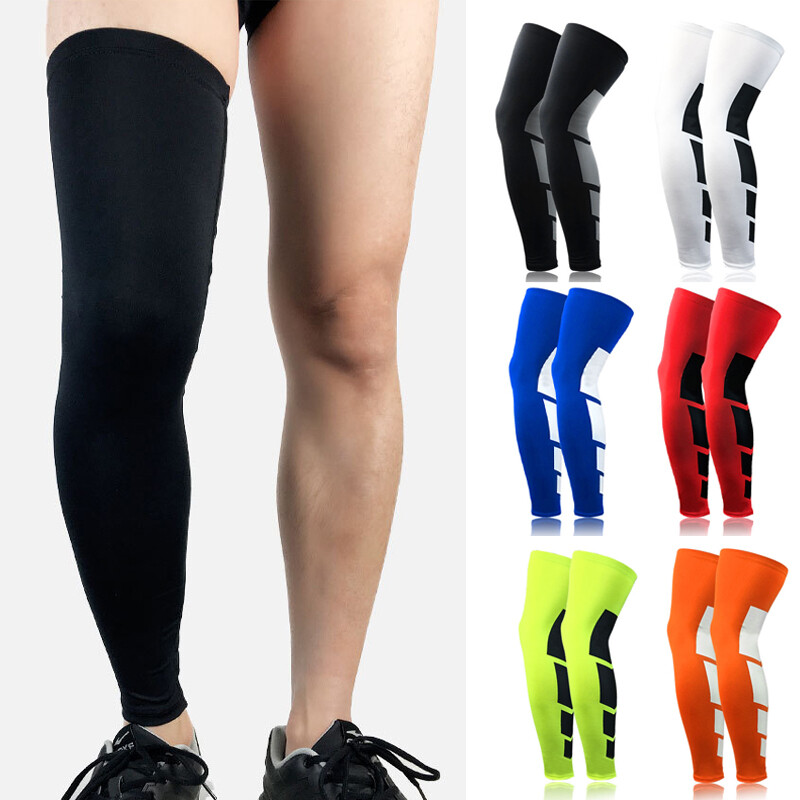 Breathable Compression Leg Thigh Sleeves Knee Support Long High ...