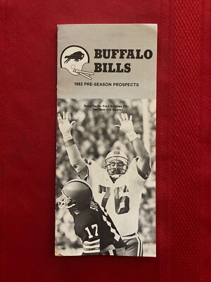 1983 NFL Buffalo Bills Prospectus guide / Cribbs / Ferguson / Lewis ...