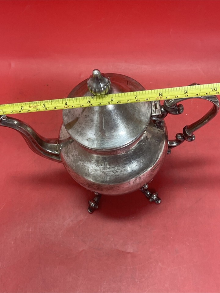 Vintage Birmingham Silver Company BSC Tea/Coffee Pot Silver on Copper ...