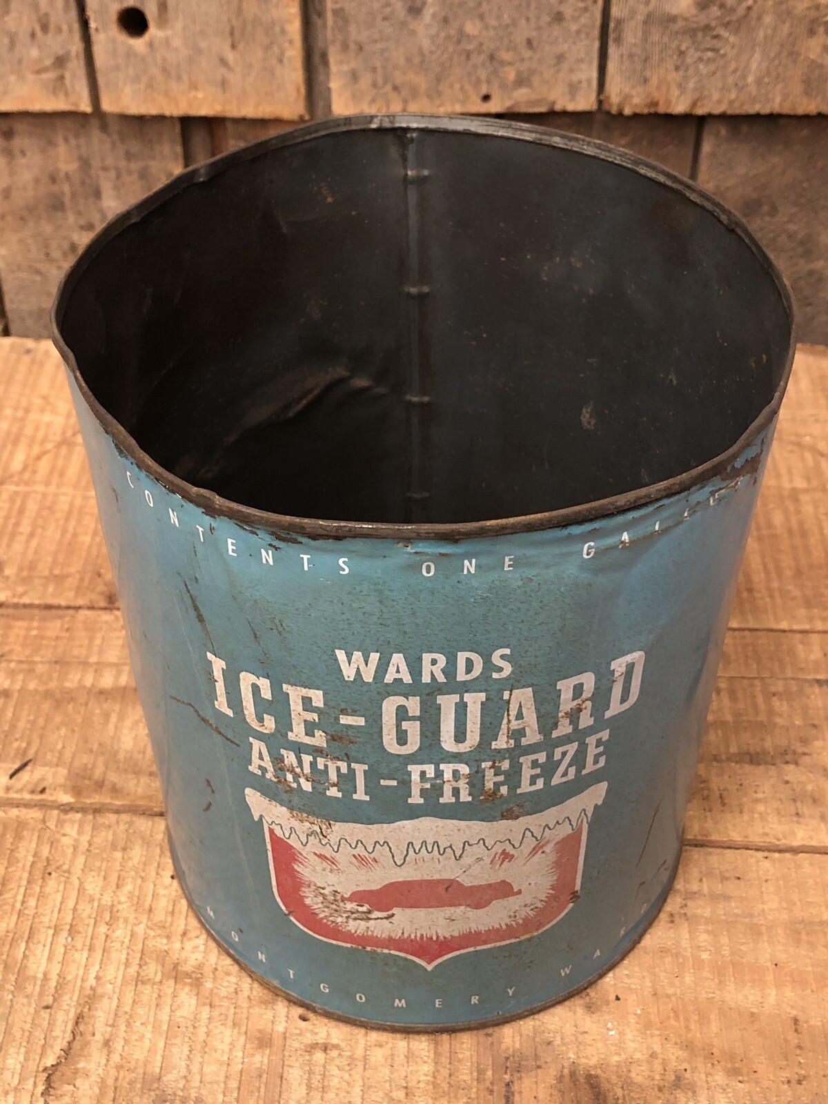 Vintage Wards ICE GUARD Antifreeze Anti Freeze Gas Station 1 Gallon Not ...