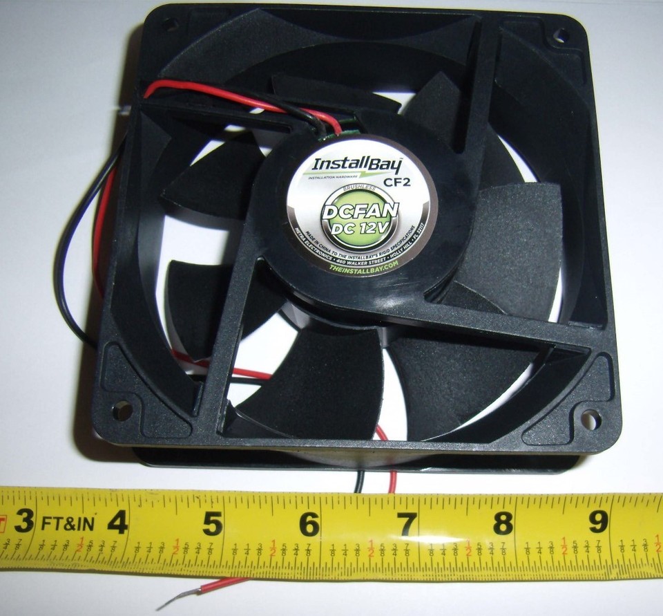 The Install Bay 4.7" Car Amplifier Cooling Fan for Amps Electronics 12V ...