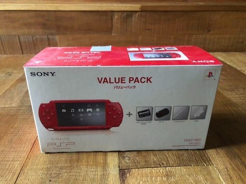 NEW PSP DEEP RED Value Pack PSP-2000 Console with BOX UNOPENED japan ...