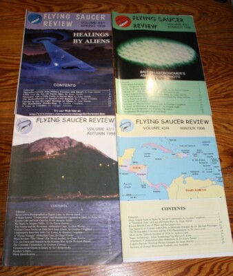 FSR. FLYING SAUCER REVIEW. Vol 43 COMPLETE set 1-4, 1998 VGC UFO Mag ...
