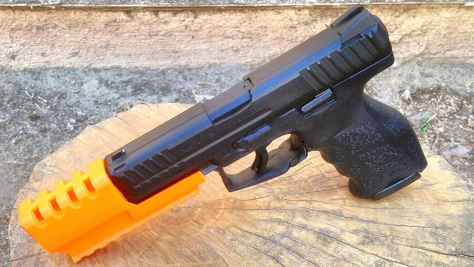 J.W. Frame Mounted Compensator with 9-Slots Rail for H&K VP9 P30 ...