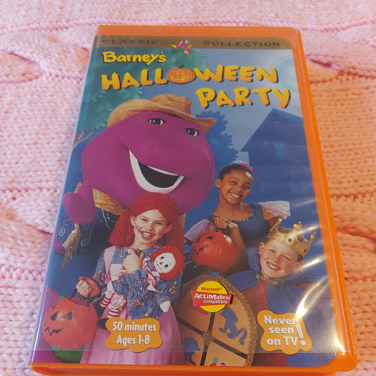 BARNEY'S HALLOWEEN PARTY Vhs Video Classic Collection 1998 Actimates ...