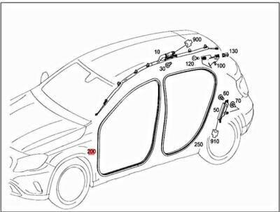 Genuine MERCEDES BBDC X156 GLA-CLASS X156 Edge guard 1566920076 | eBay