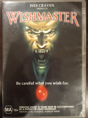 WISHMASTER 1 RARE DVD WES CRAVEN SEQUEL HORROR FILM TAMMY LAUREN ...