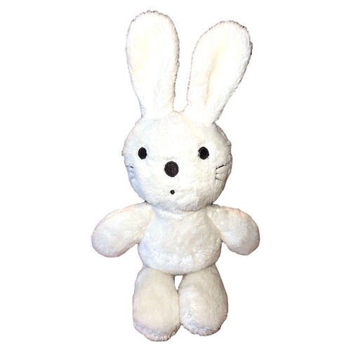 Baby Gap White Bunny Rabbit Plush Open Mouth Lovey 10” Inches HTF | eBay