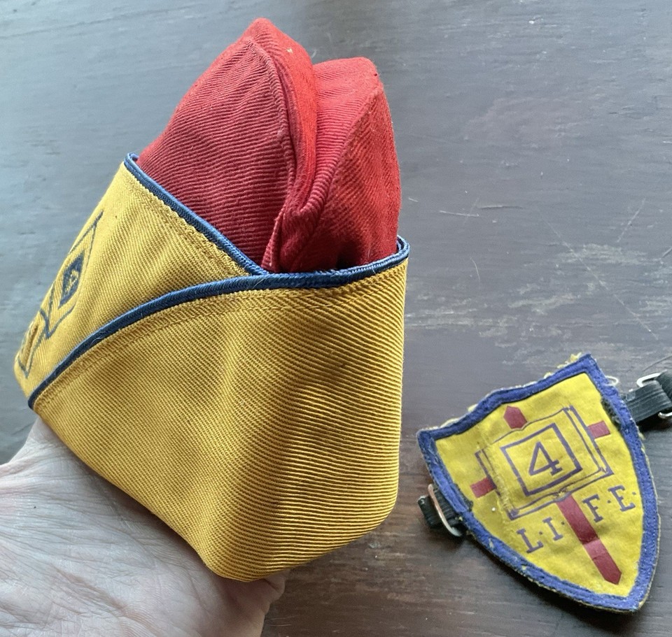 WW2 US Signal Corps L-I-F-E 47 Overseas Cap & Armband Colors Bearers | eBay