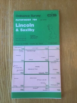1988 Ordnance Survey Pathfinder Map 764 SK 87/97 Lincoln And Saxilby ...