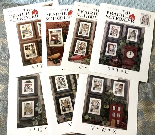 Lot of 7 Prairie Schooler #99-113 A-X Minus 2 Cross Stitch Pattern ...