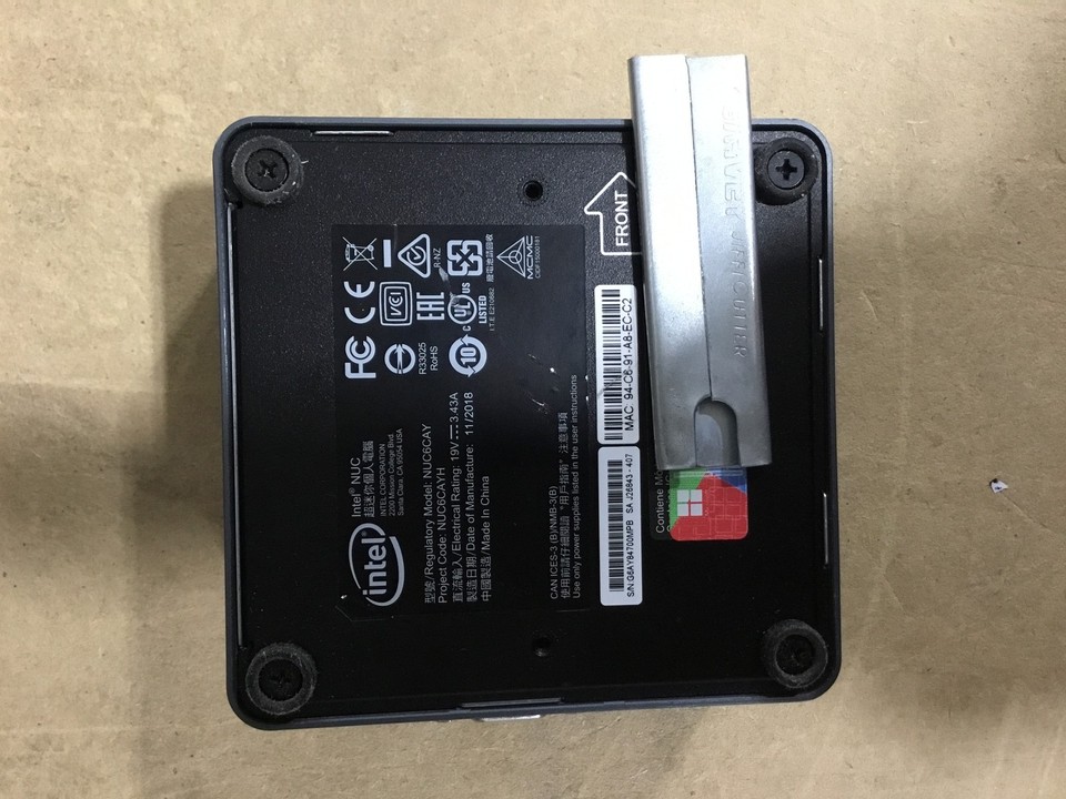 Intel NUC NUC6CAYH Celeron J3455 | 8GB DDR 3 RAM| No OS/AC Adapter | eBay