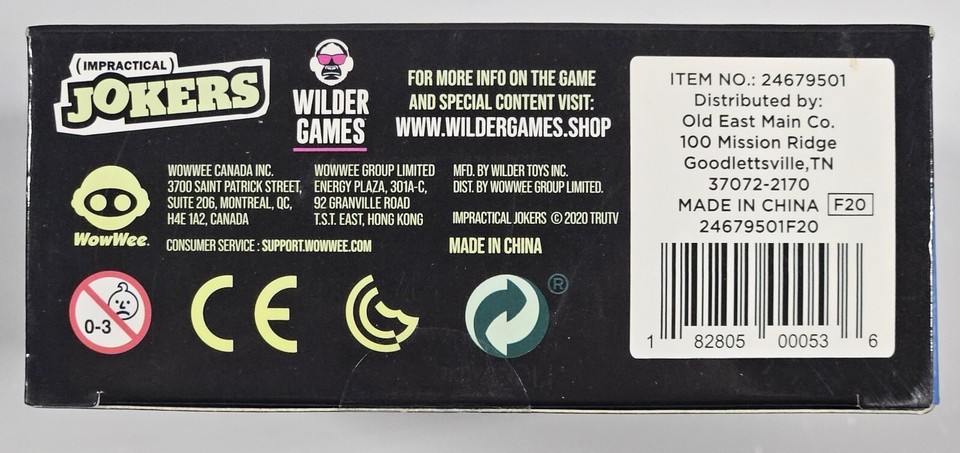 TruTV's Impractical Jokers Game Wilder Games 97 Game Cards 14+ New ...