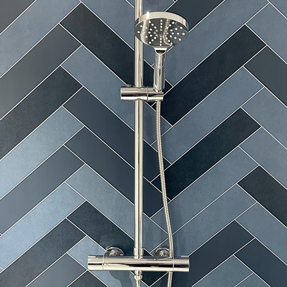 Large 1000mm Wide Shower Panels Bathroom Wet Wall Cladding PVC 10mm ...