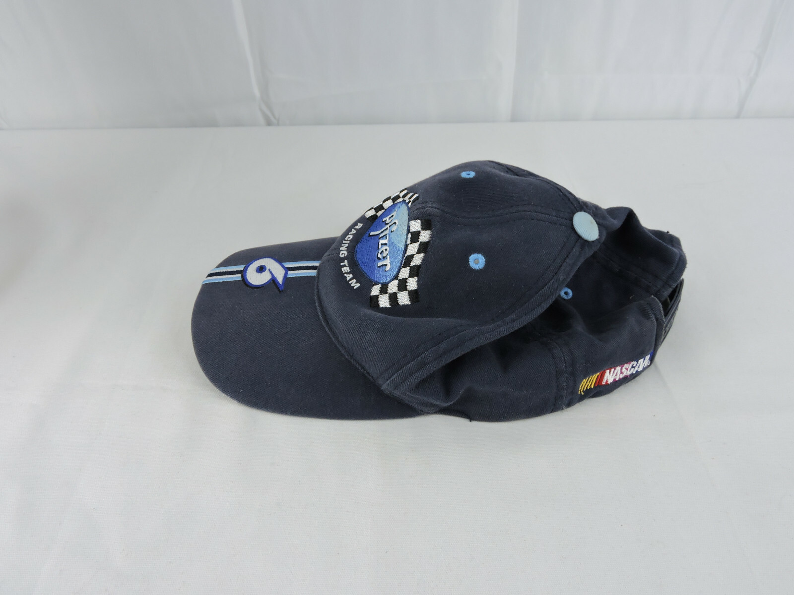 Pfizer Racing Team Ball Cap Blue Trucker Hat Snap Back 6 Mark Martin ...