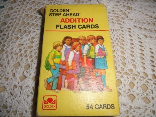 GOLDEN STEP AHEAD ADDITION FLASH CARDS | eBay